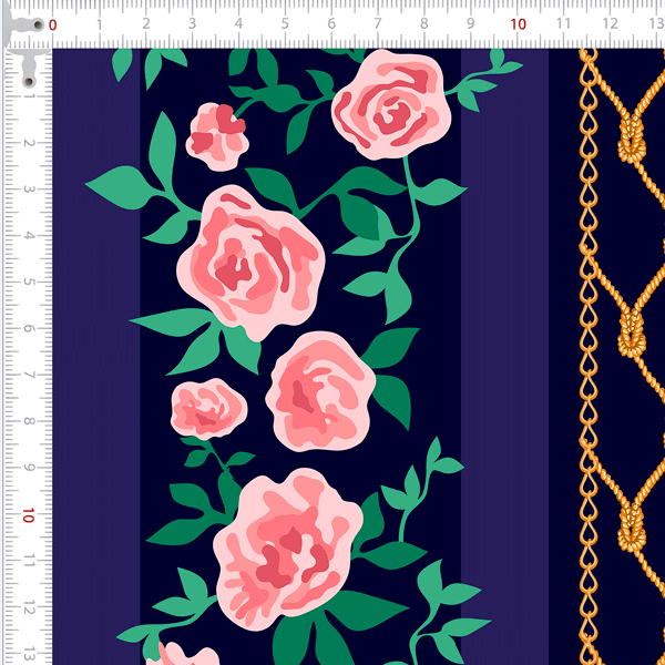 Sarja Impermeável Floral Retrô | Avimor Tecidos