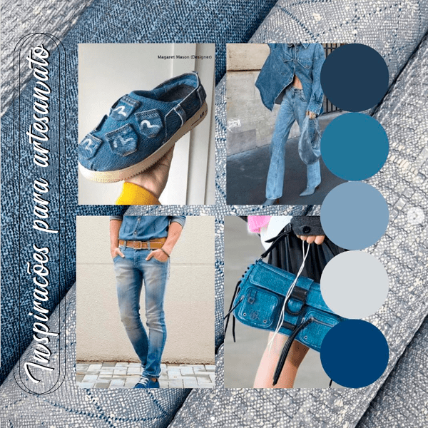 Sintético Jeans Azul Claro Textura Craquelado SD24203 | Avimor Tecidos